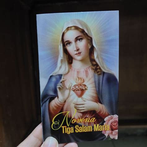 LEMBAR PENUNTUN NOVENA TIGA SALAM MARIA UNTUK DOA KATOLIK Lazada Indonesia