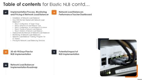 Table Of Contents For Elastic NLB Summary PDF