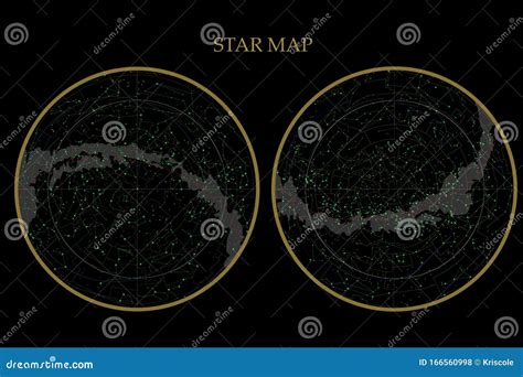Verdadeiras Constelações Do Hemisfério Sul E Do Hemisfério Norte Mapa Estelar Astronomia