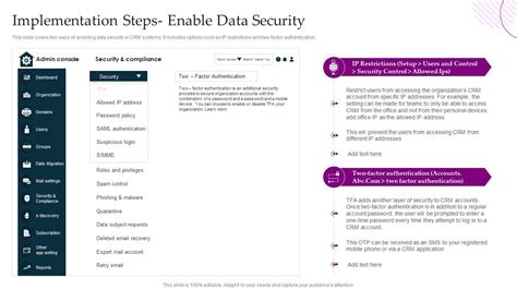 Implementation Steps Enable Data Security Crm Platform Implementation