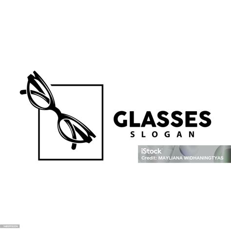 Ikon Kacamata Vektor Mode Optik Template Ilustrasi Ikon Desain