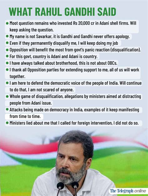 Rahul Gandhi Will Keep Asking Questions On Adani Issue Rahul Gandhi