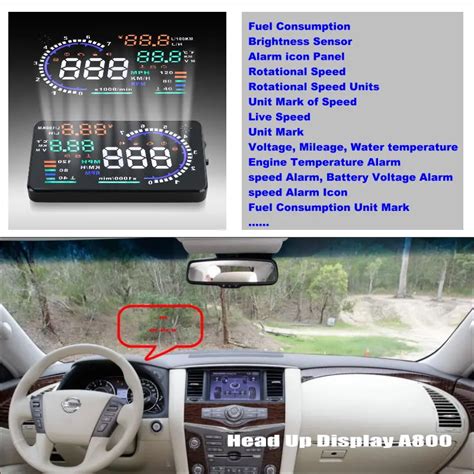 Liislee For Nissan Patrol Safari Y61 Y62 Safe Driving Screen Car HUD