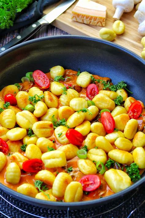 Gnocchi In Pilzrahmso E Einfaches Minuten Rezept Instakoch De