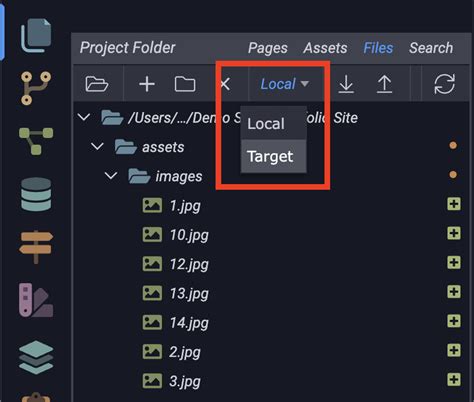 wappler documentation using the file manager