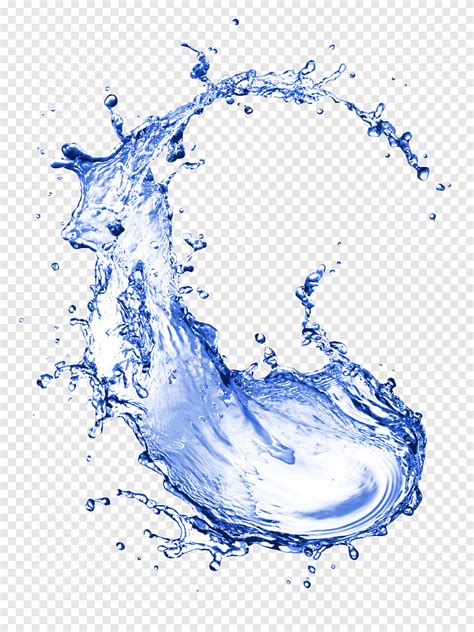 Percikan Air Air Biru Drop Png PNGEgg