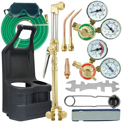 Buy Rx Weld Upgraded Version Portable Tote Brazing Hvac Torch Kit Oxy