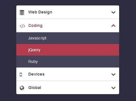 Super Smooth Accordion Dropdown Menu Using JQuery And CSS3 Jquery