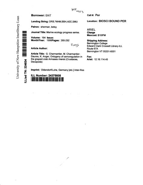 Pdf Ontogeny Of Osmoregulation In The Grapsid Crab Armases Miersii Crustacea Decapoda