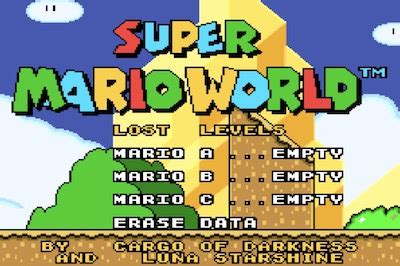 Super Mario World Lost Levels SNES