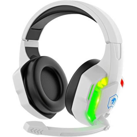 Wireless Bluetooth Headset With Mic Over The Ear Headphone Black Phones PC IPad White Unit