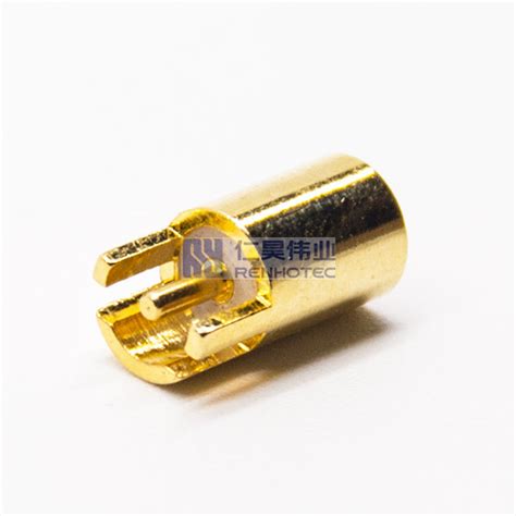 Straight Mcx Jack Solder Panel Mount Through Hole Renhotec
