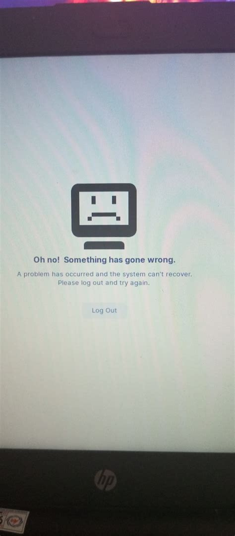 oh no something has gone wrong a problem has occured and the system