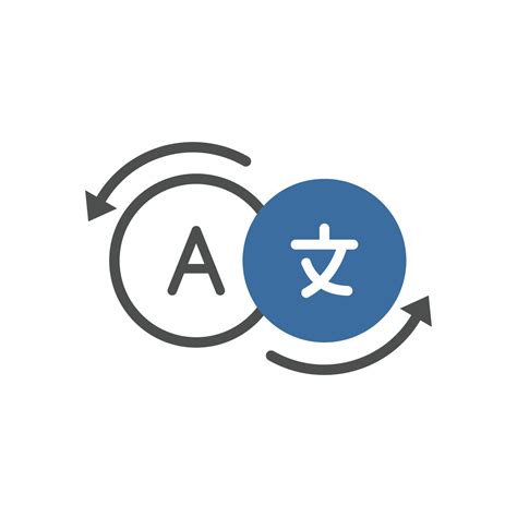 Foreign Language Vector Line Icon Online Translation Vector Symbol