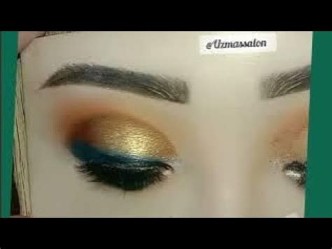 Green Or Golden Eye Makeup Tutorial For Beinners Youtube