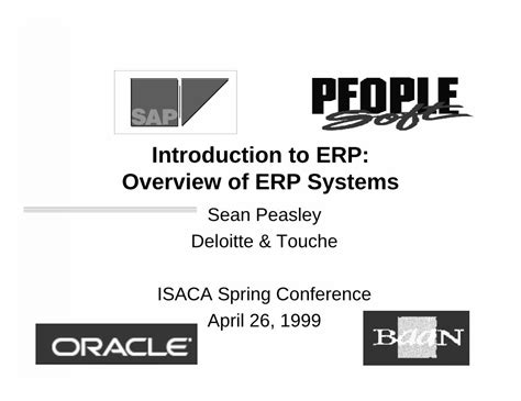 Pdf Overview Of Erp Dokumen Tips