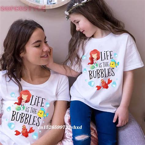 Venta playeras de la sirenita para cumpleaños en stock