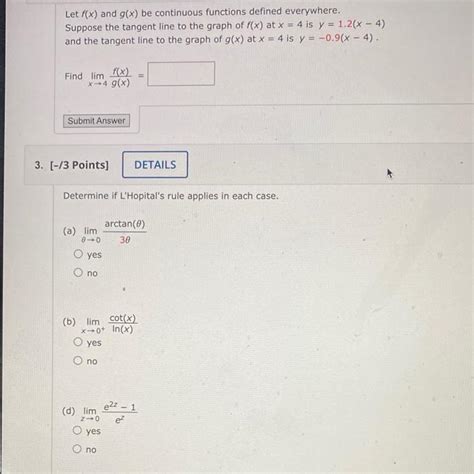 Solved Let F X And G X Be Continuous Functions Defined