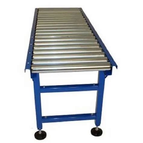 MS Mild Steel Roller Conveyor System Capacity 50 100 Kg Per Feet At