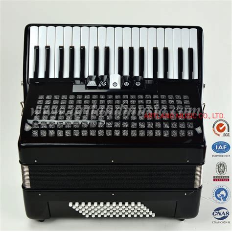 34 Keys 72 Bass Piano Accordion Black At3472 5 Chorus China Pinao