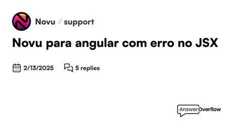 novu para angular com erro no jsx novu