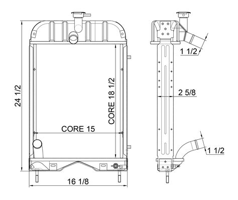 430061 Massey Ferguson Tractor Radiator Radiator