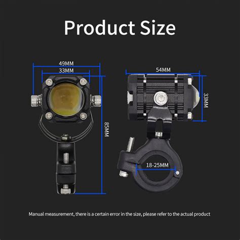60W Tricolor Mini Driving Light Auxiliary LED Spot Light Projector