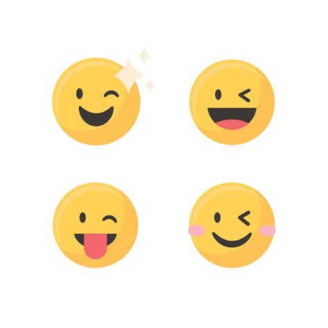 Free Wink Emoji Vector Template To Edit Online