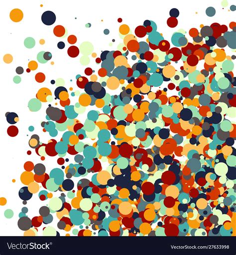 Colorful Universe Distribution Computational Vector Image