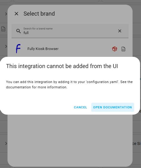 fully kiosk sensors missing in 2025 1 configuration home
