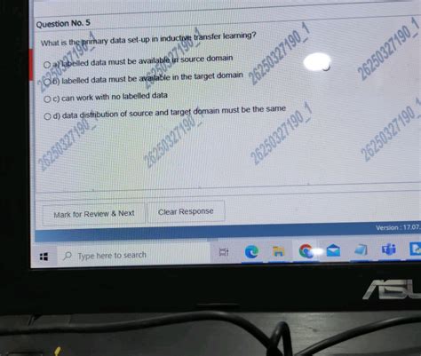 Question No What Is The Primary Data Set Up Studyx
