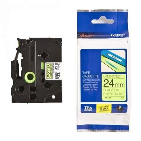 Mm Genuine Brother Tze C Fluorescent Yellow Labelling Tape Cassette At Pack Andheri