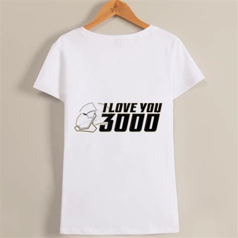 Official Marvel Avengers Endgame I Love You 3000 Helmet Highlight Shirt