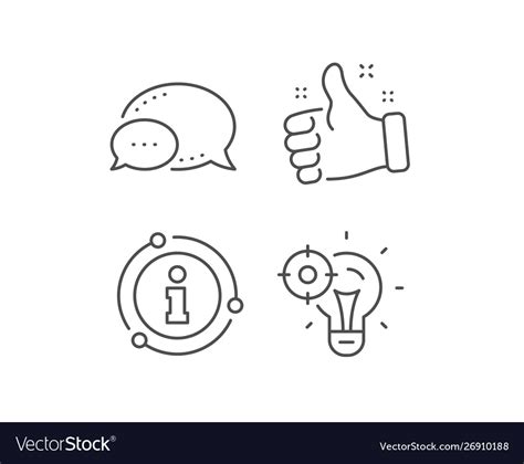 Seo Idea Line Icon Web Targeting Sign Traffic Vector Image