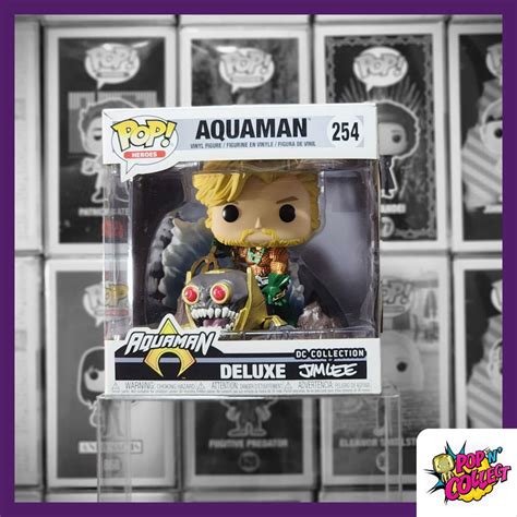 Funko Pop Deluxe Dc Collect Aquaman 254 Jim Lee Sealed Sold By