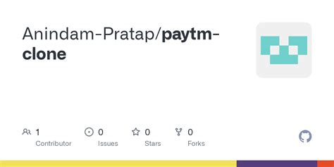 GitHub Anindam Pratap Paytm Clone