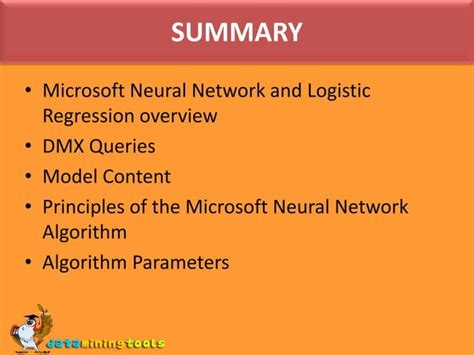 ms sql server microsoft neural network and logistic regression ppt