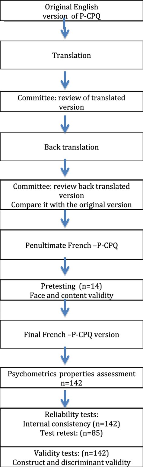 Flow Chart Of The Translation Steps And Cross Cultural Adaptation