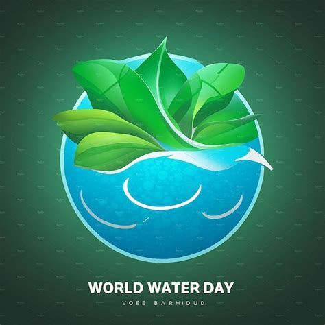 Premium Vector World Water Day Vector Background
