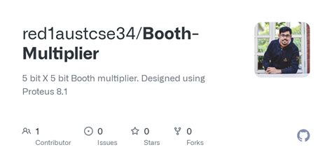 GitHub Red1austcse34 Booth Multiplier 5 Bit X 5 Bit Booth Multiplier
