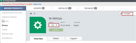 solved how to install ni imaqdx 19 5 in package manager 20 6 ni