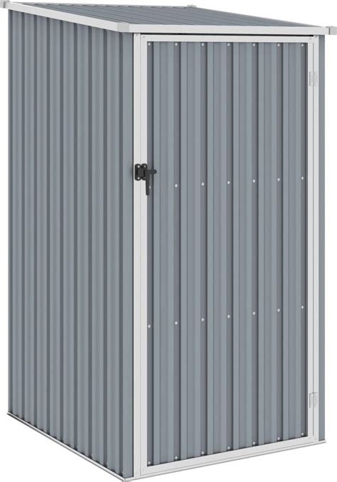 Vidaxl Szopa Ogrodowa Szara 87x98x159 Cm Stal Galwanizowana