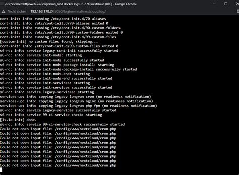 Cron Php Update Fehler Deutsch German Nextcloud Community