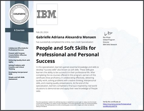 Gabrielle Monaen On Linkedin I Have Completed The Ibm “people And Soft Skills For Professional And
