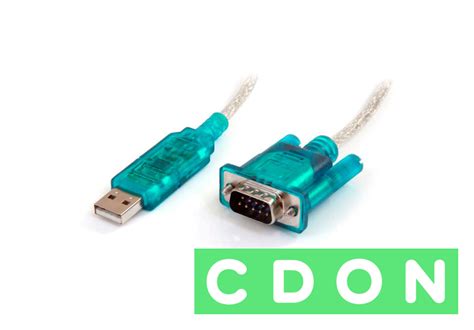 Startech 90cm Usb To Rs232 Db9 Serial Adapter Cable Svart Cdon