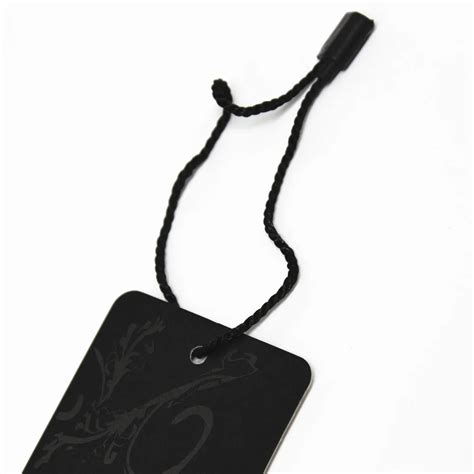 7 inches 1000pcs lot black hang tag string in apparel hang tag strings