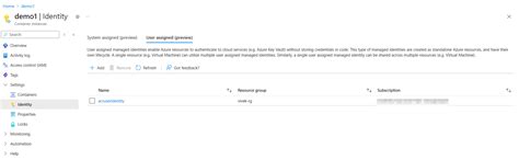 Azure Managed Identity Programmatically Creating Aci From Net Core