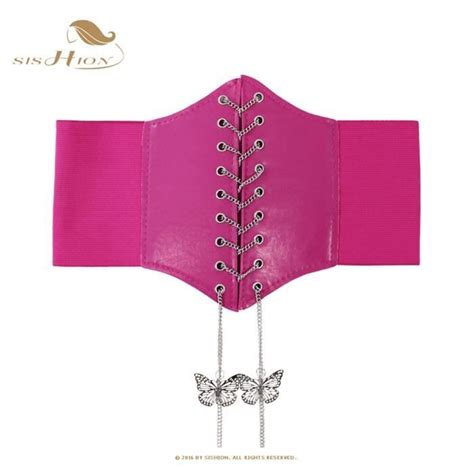 Sishion Corset Papillon Jowide Taille Ceinture Corset Gothique Noir Et