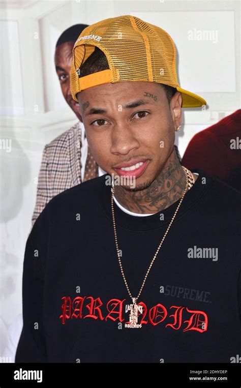 Tyga Attends The Premiere Of New Line Cinemas Barbershop The Next