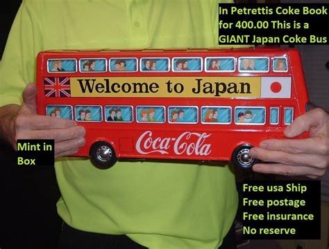 Giant Vintage Toy Coca Cola Soda Pop Coke Japanese Tin Litho Bus 15